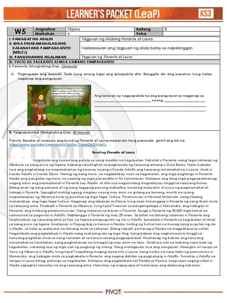 Q4 Filipino 8 Week 5 | PDF