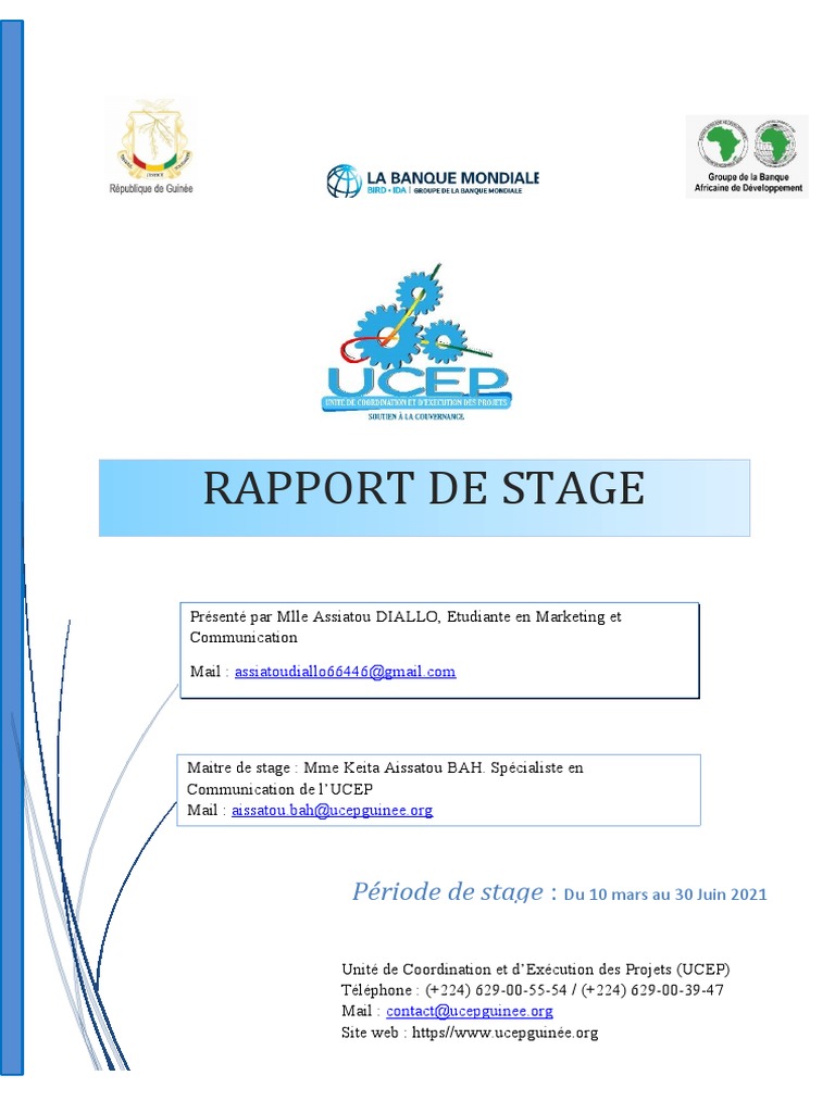 Rapport de STAGE | Download Free PDF | Microsoft Excel | Microsoft Word