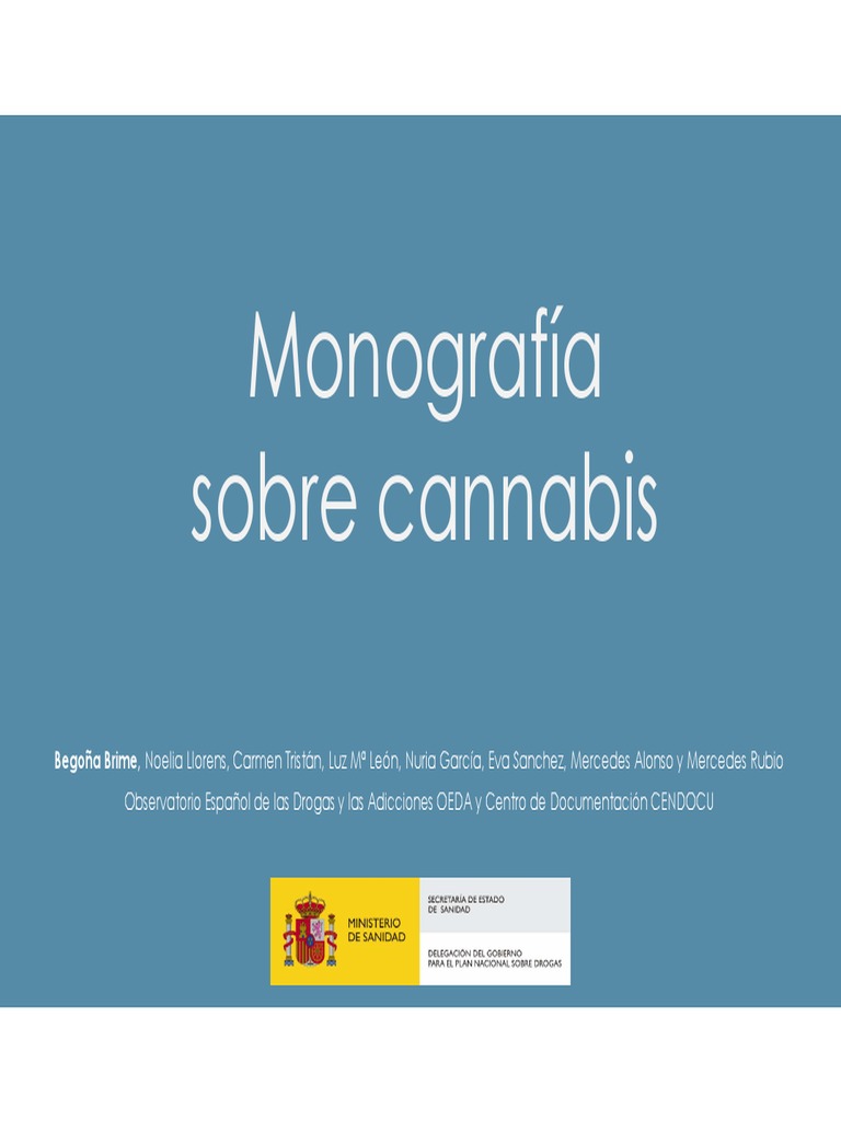 2022 OEDA Monografia Cannabis Presentacion | PDF | Etnobotánica | De fumar