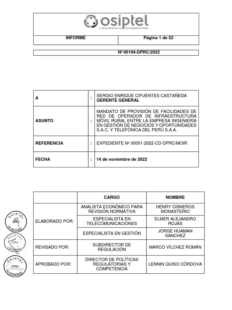 I.194 DPRC 2022 | PDF | Telefonía móvil | 3 G