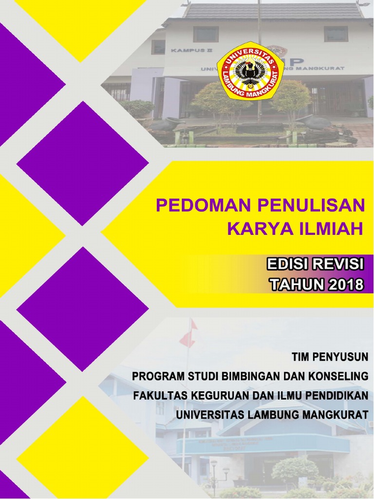 Pedoman - Penulisan - Karya Ilmiah-Program Studi-Bimbingan Dan Konseling Edisi Revisi 2018 | PDF