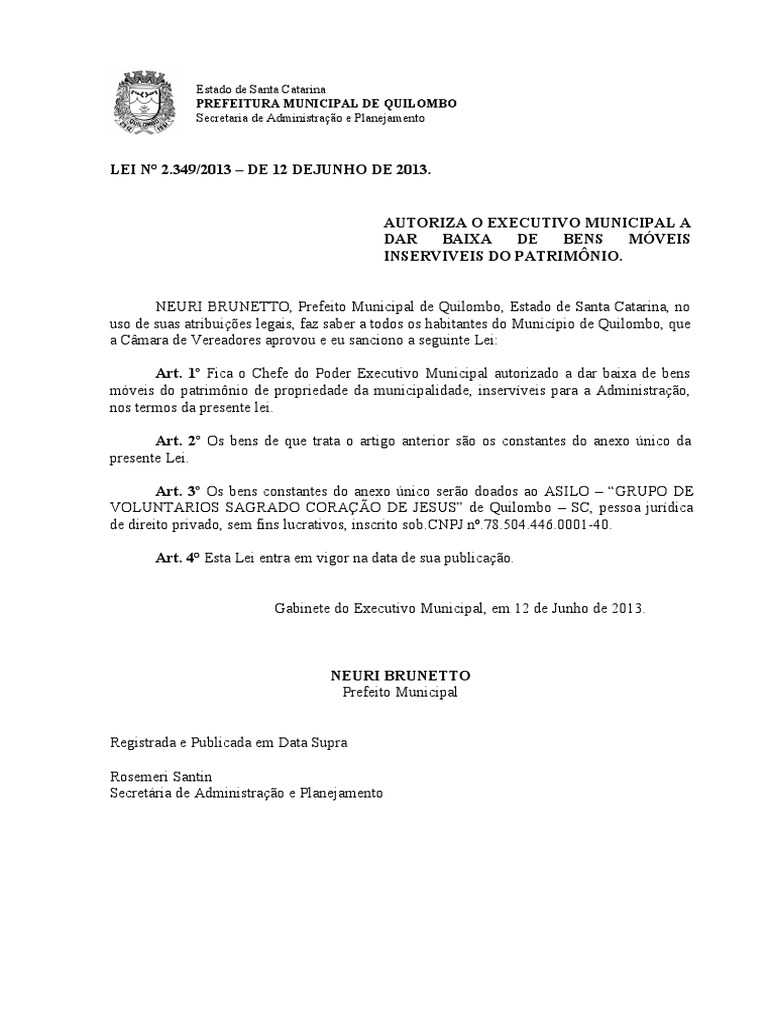 277610_0.725321001371071331_lei_2349___13___baixa_de_bens (1) | PDF ...