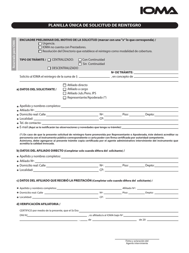 Unica de Solicitud de Reintegro 17 | PDF | Bancos | Transferencia bancaria