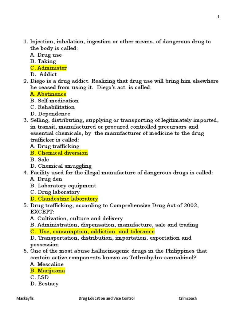Vice and Drug Education Overview | PDF | Illegal Drug Trade | Opium