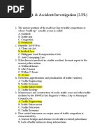 Cr3 Code Sheet | PDF | Traffic | Motor Vehicle