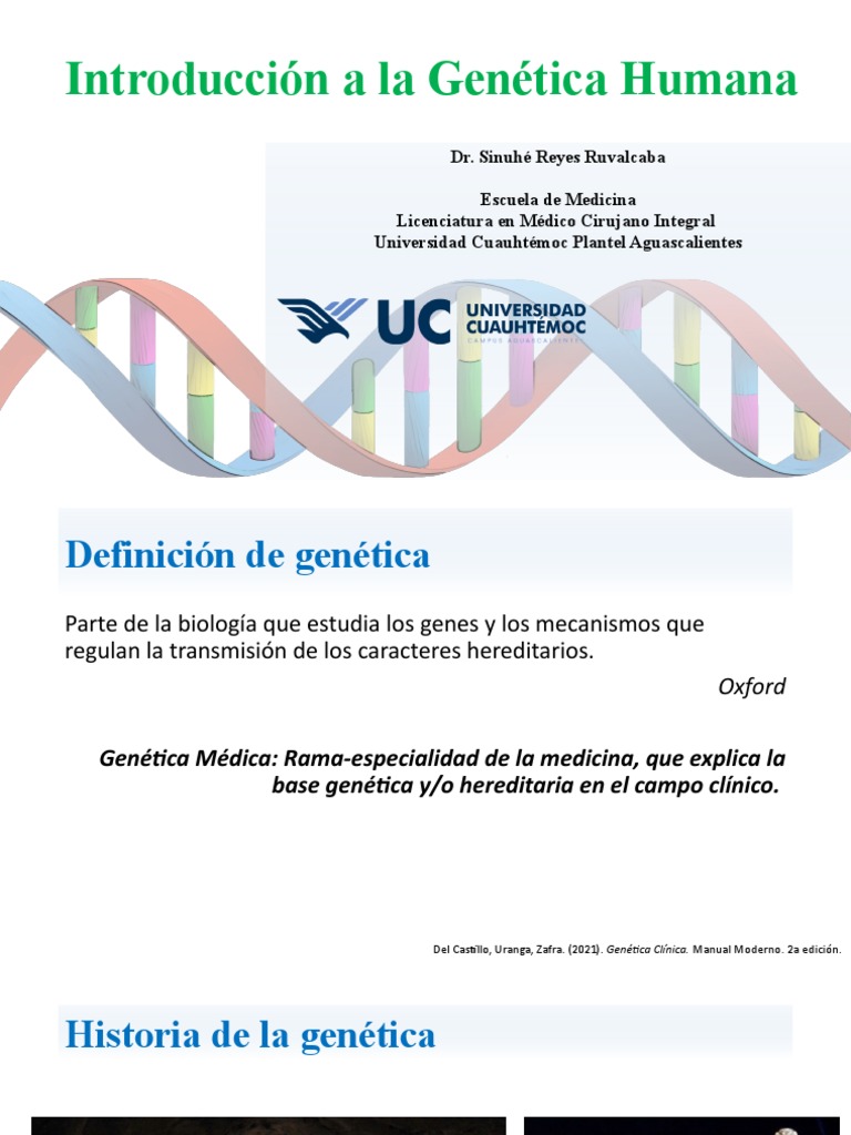 Introducción a la Genética Médica | PDF | Dominancia (Genética) | Cigosidad