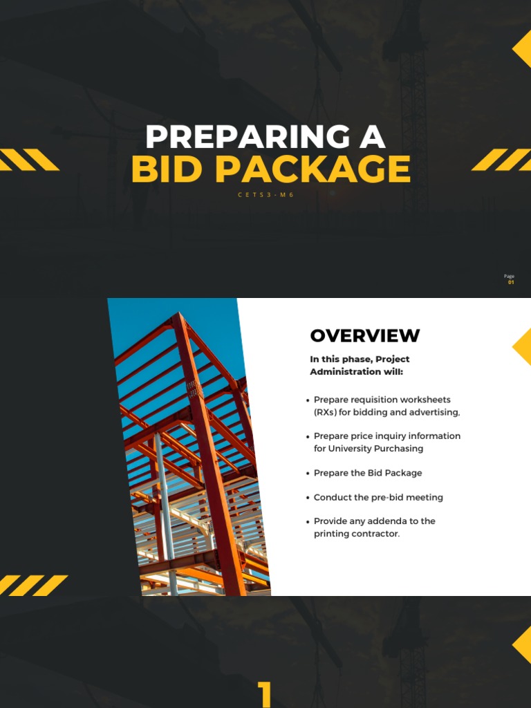 Preparing A Bid Package - Group 2 | PDF | Request For Proposal | Business