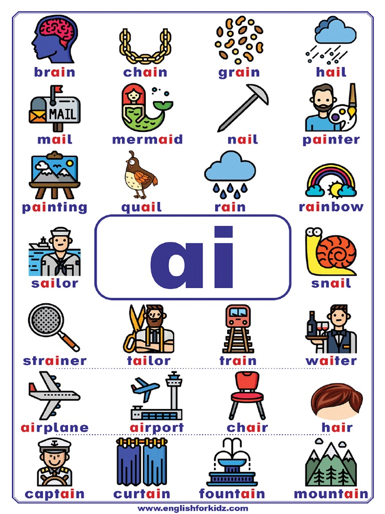 Ai Words Vowel Team | PDF