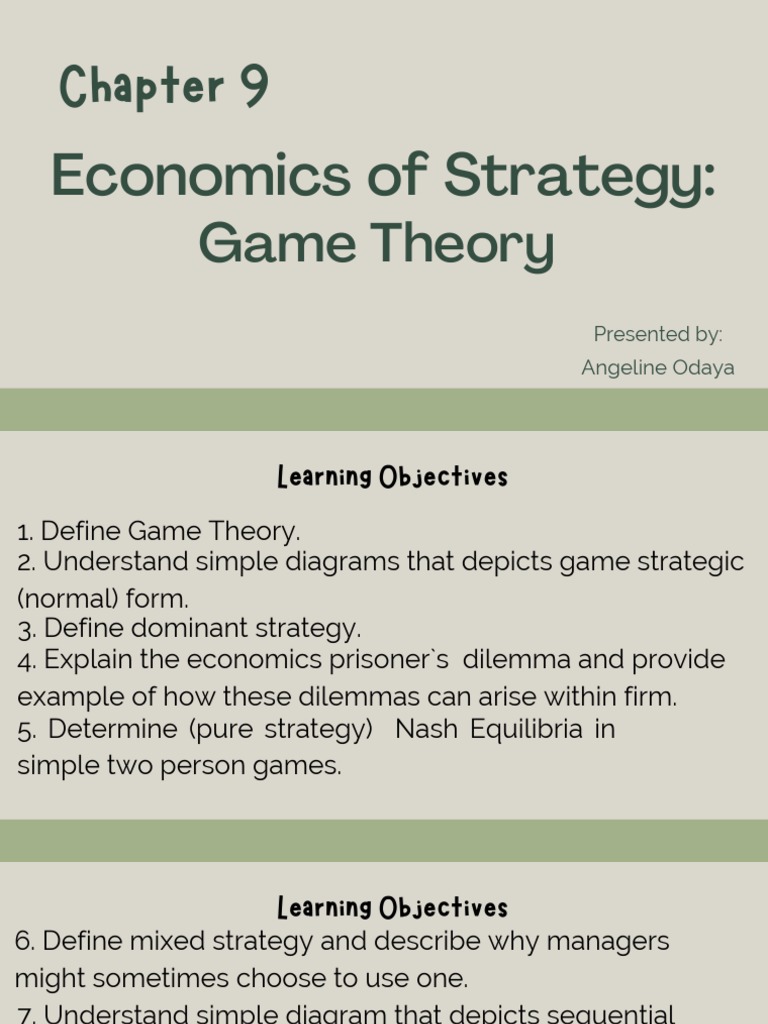 Game Theory Pdf Game Theory Quantitative Research