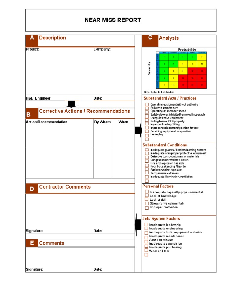 Analysis of a Near Miss Incident and Recommendations for Improving ...