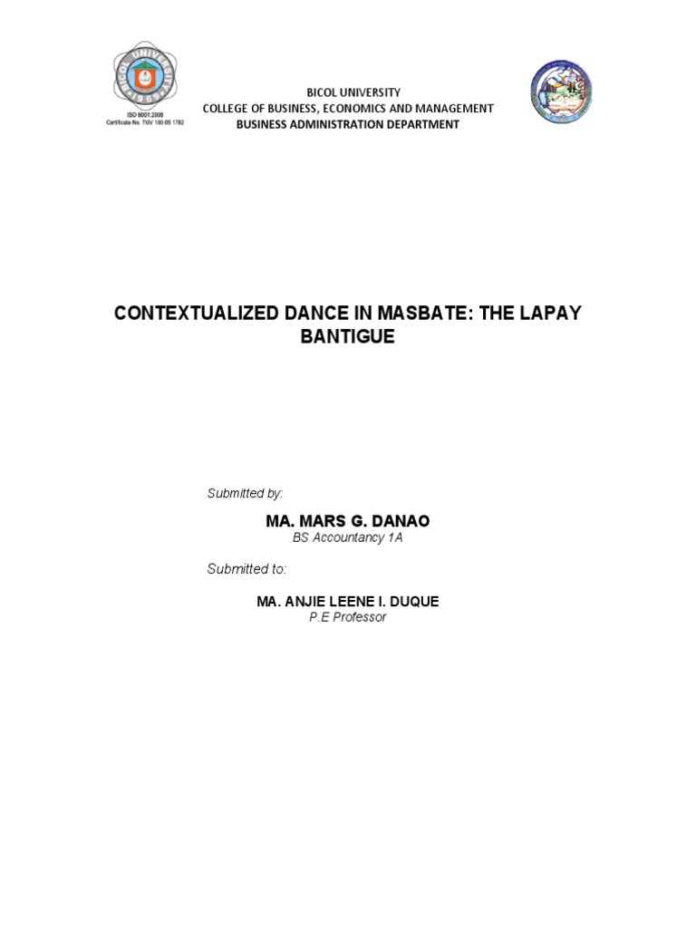 History and Significance of Lapay Bantigue | PDF | Social Science ...