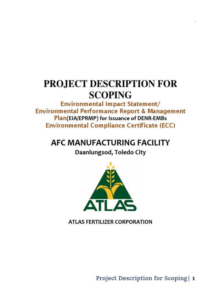 AFC Project Description | PDF | Environmental Impact Assessment | Concrete