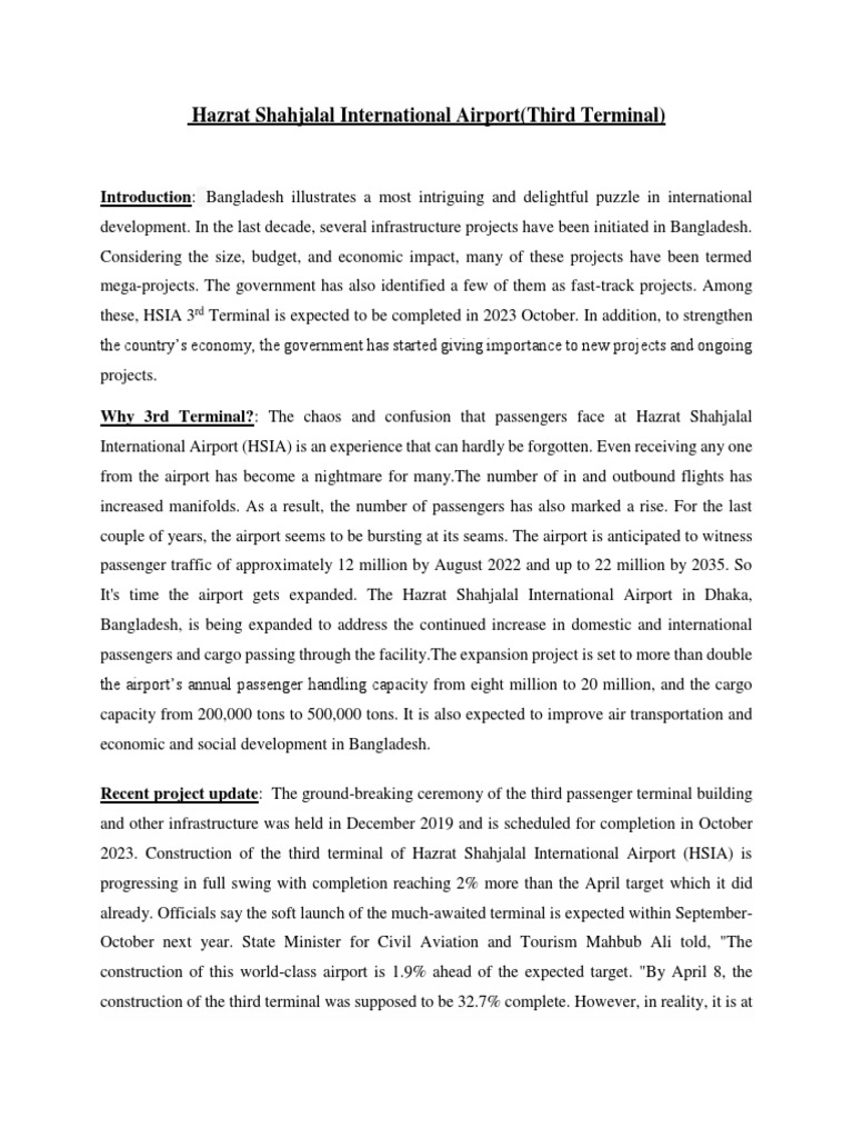 Expanding Capacity and Modernizing Infrastructure: An Analysis of the ...