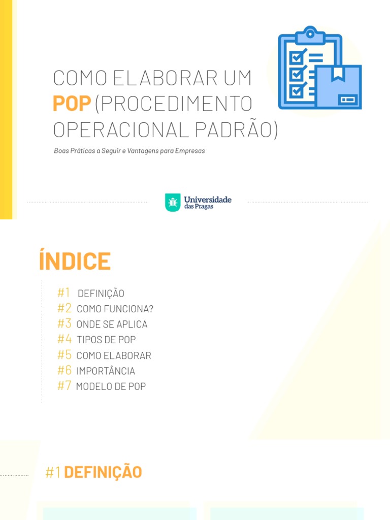 Ebook Como Elaborar Um POP | PDF | Marketing