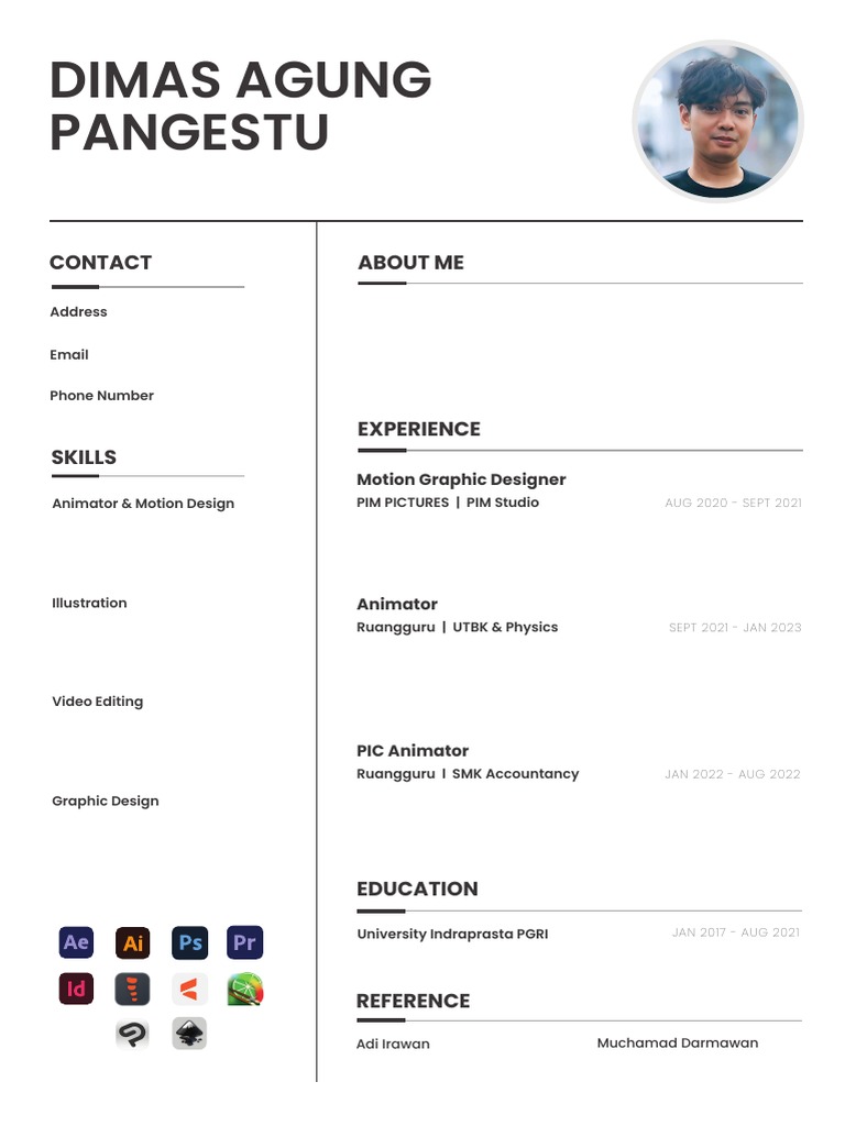 Resume - Dimas Agung Pangestu | PDF | Graphic Design | Computing
