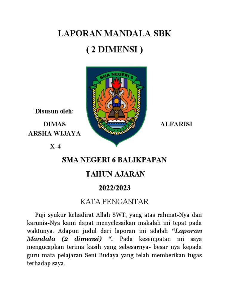 LAPORAN MANDALA Dimas Alfarisi | PDF