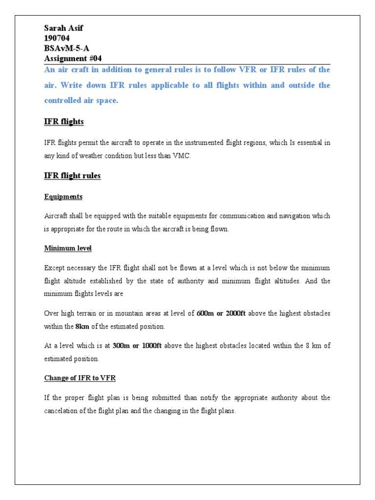 Air Cargo | PDF | Instrument Flight Rules | Visual Flight Rules