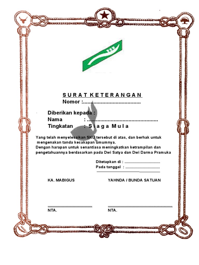 Keterangan TKU Siaga Mula | PDF