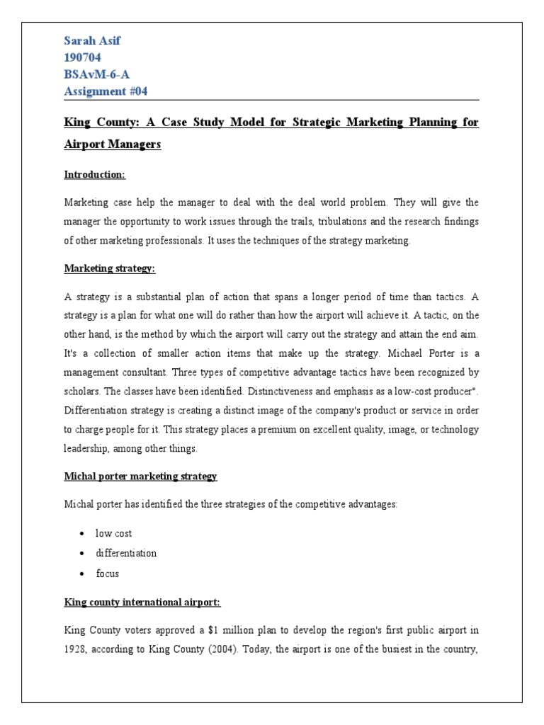 Assignment #04 Aviation Marketing | PDF | Marketing Strategy ...