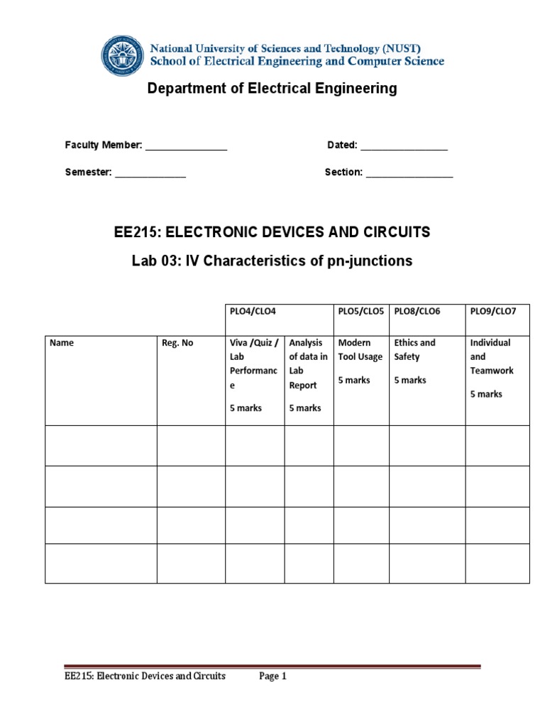 Lab 3 | PDF | Diode | Electrical Network