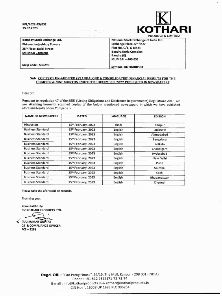 200 500 Imo Company Update 20230215 | PDF