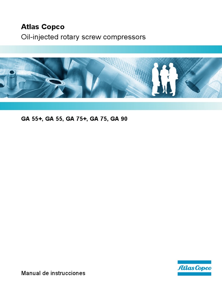 Manual GA 55, 75, 90 | PDF | Refrigeración | Presión