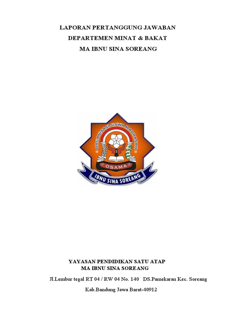 Laporan Kegiatan Minat & Bakat IAIS Soreang | PDF