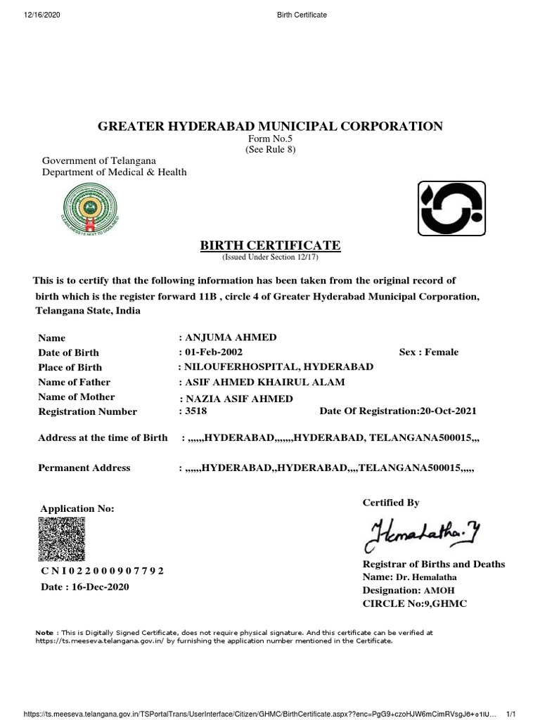 Birth Certifi | Download Free PDF | Birth Certificate | Privacy