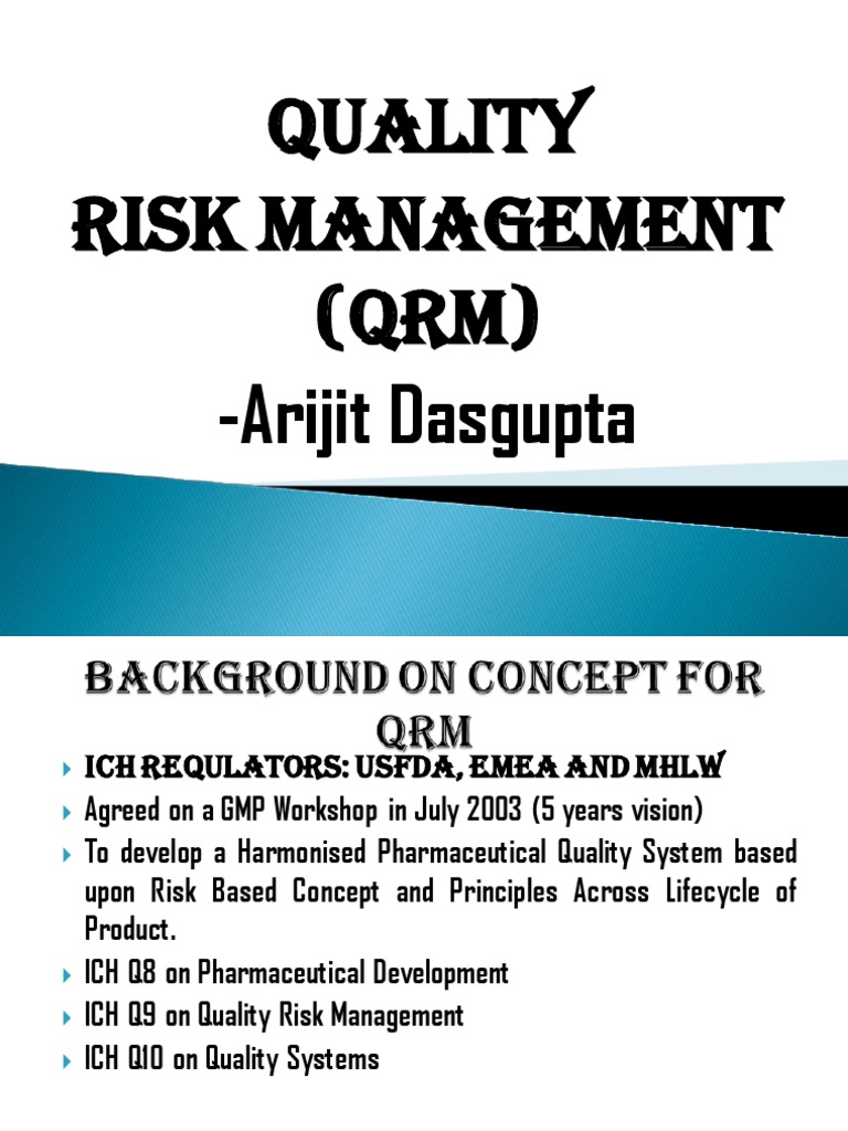 Quality Risk Management QRM 1669427671 | PDF | Computers