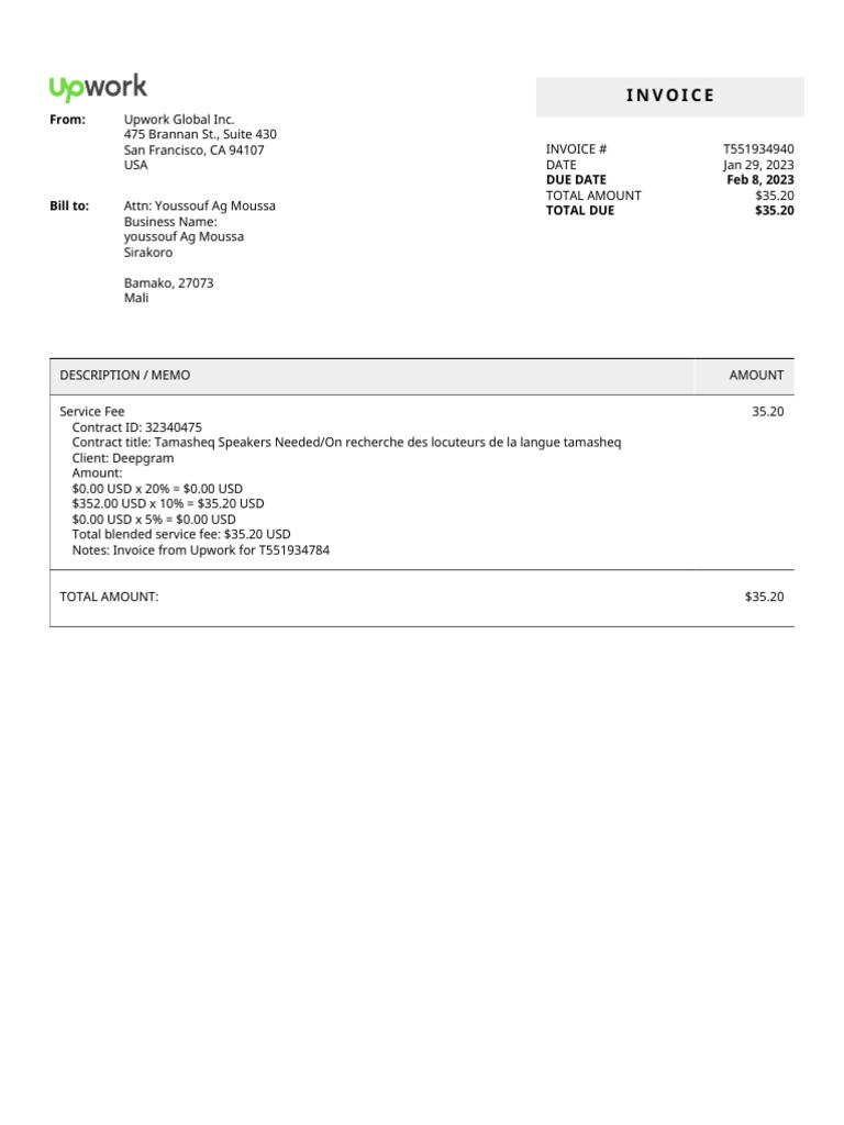 Invoice: From | PDF