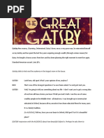 The Great Gatsby Script | PDF | The Great Gatsby