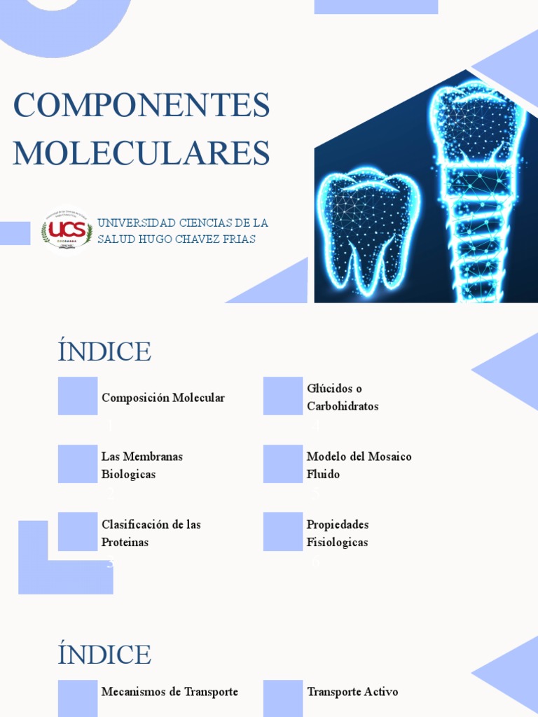 Componentes Moleculares | PDF | Membrana celular | Biofísica