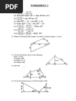 Class 9 Trigonometry Worksheet | PDF