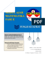 Modul Ajar Matematika - Modul Ajar Persamaan Dan Fungsi Kuadrat - Fase E | PDF