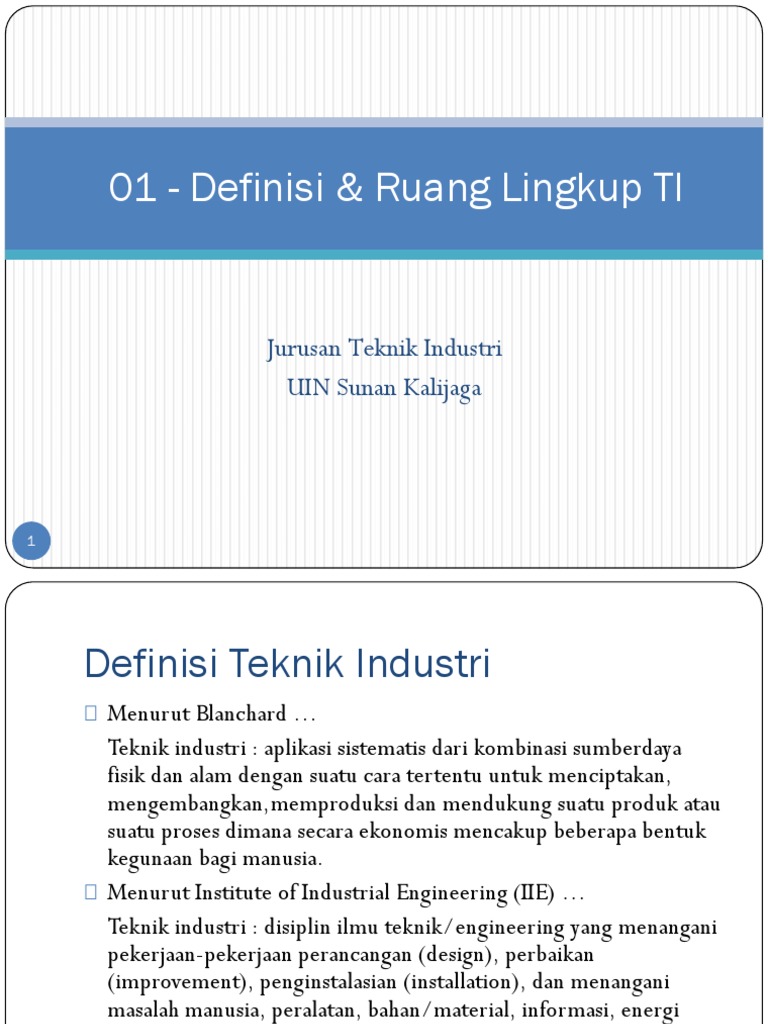 1-Definisi & Ruang Lingkup TI | PDF