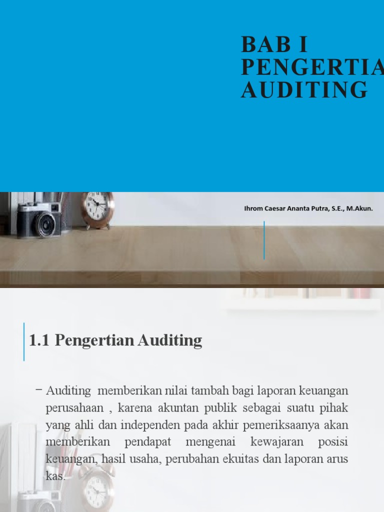 Pengantar Auditing | PDF | Bisnis | Pengelolaan Keuangan & Uang