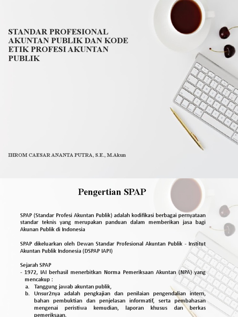 BAB 2 - SPAP Dan Kode Etik Profesi Akuntan Publik | PDF