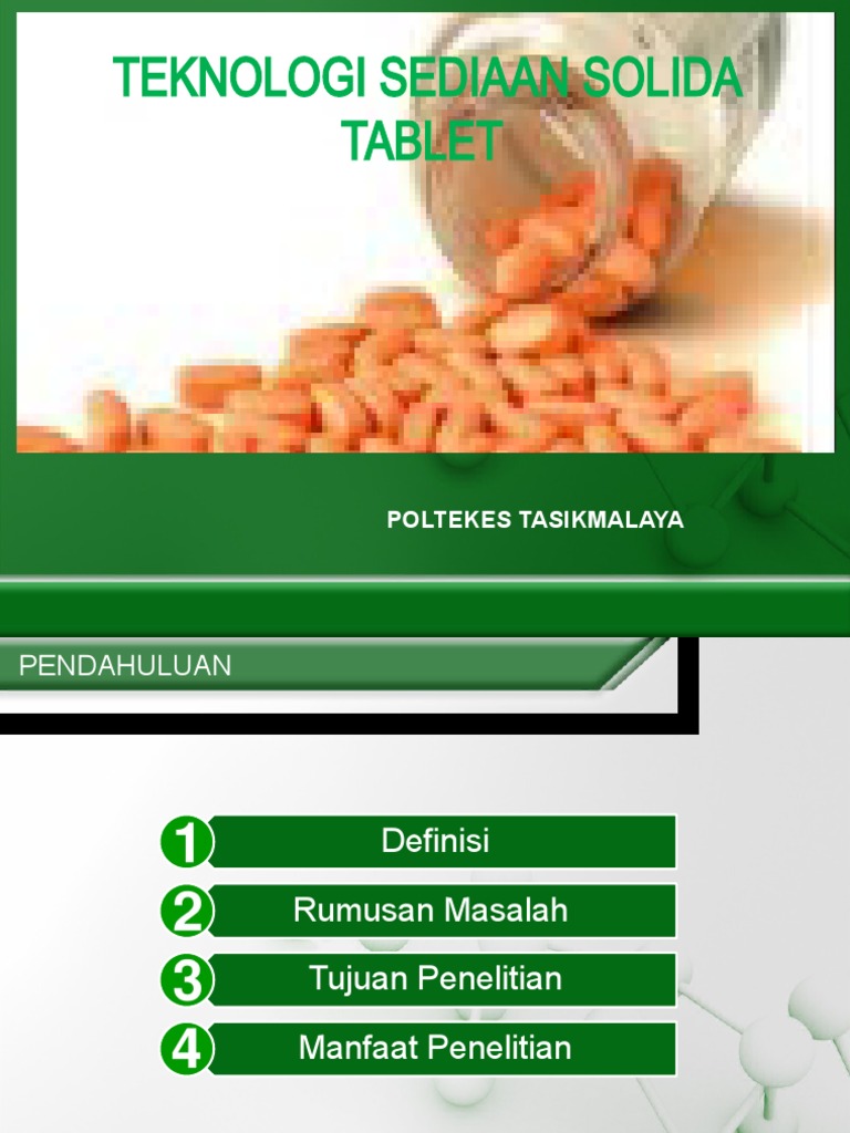 TEKNOLOGI SEDIAAN SOLIDA TABLET | PDF