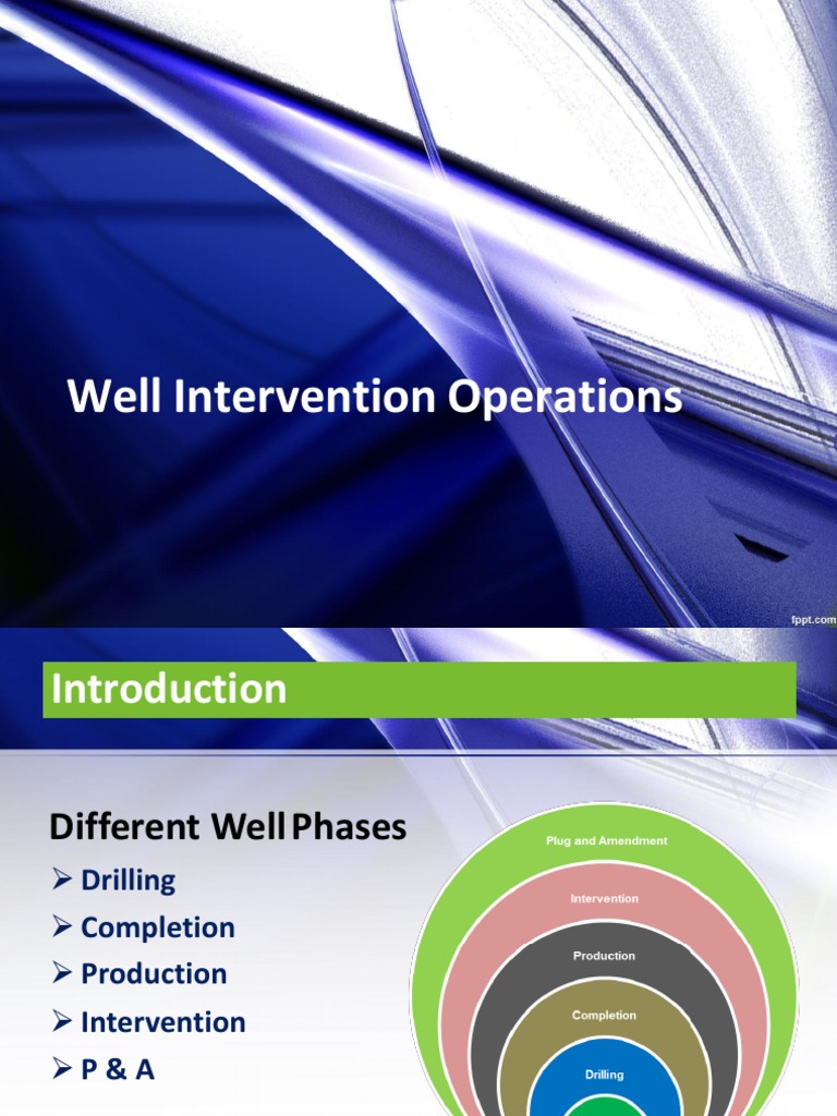 Well Intervention Operations | PDF | Oil Well | Physical Sciences