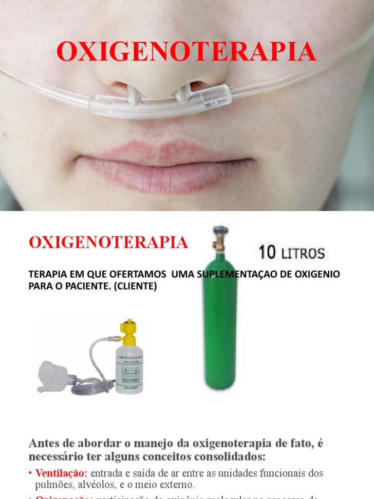 OXIGENOTERAPIA | PDF | Oxigênio | Diabetes