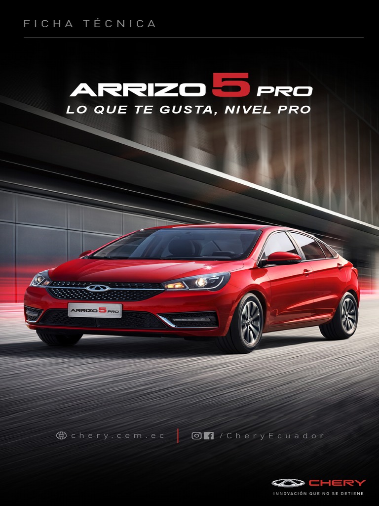 Ficha_Tecnica_Chery_Arrizo_5_PRO | PDF | Airbag | Vehículos de ruedas