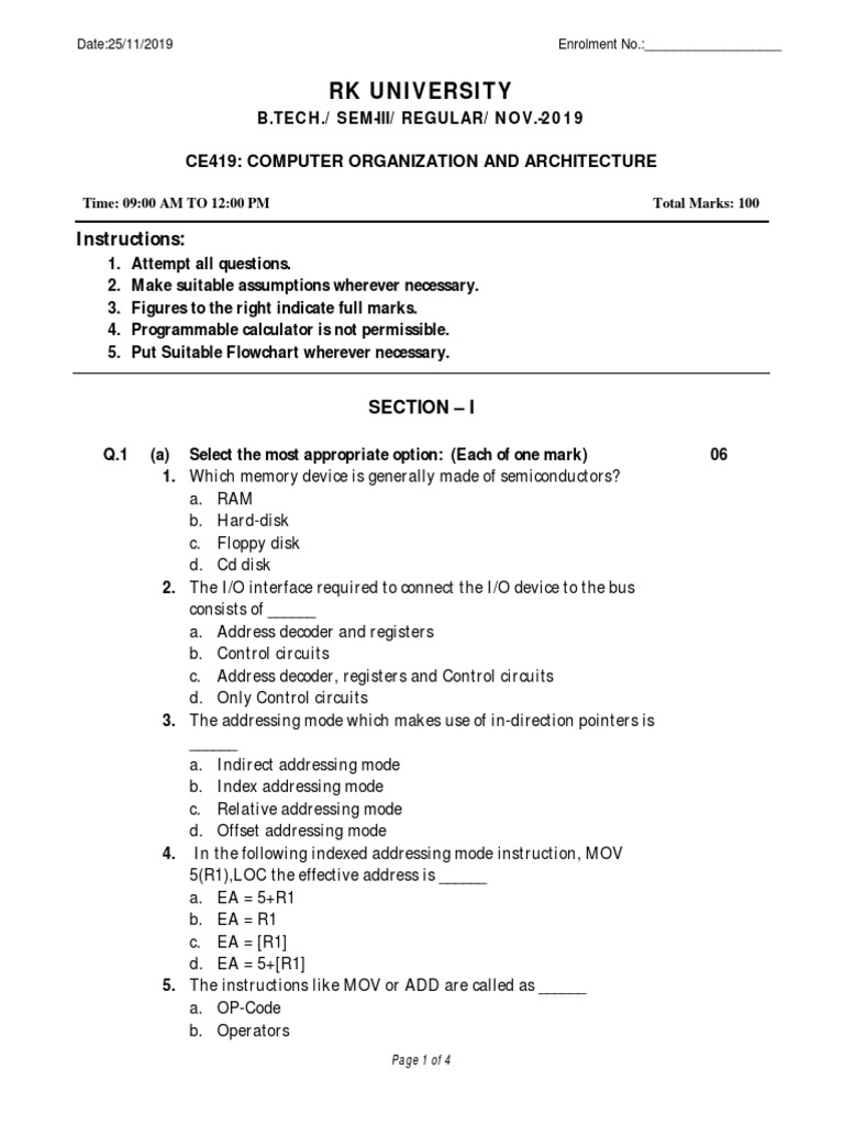 Ce 419 | PDF | Central Processing Unit | Integrated Circuit