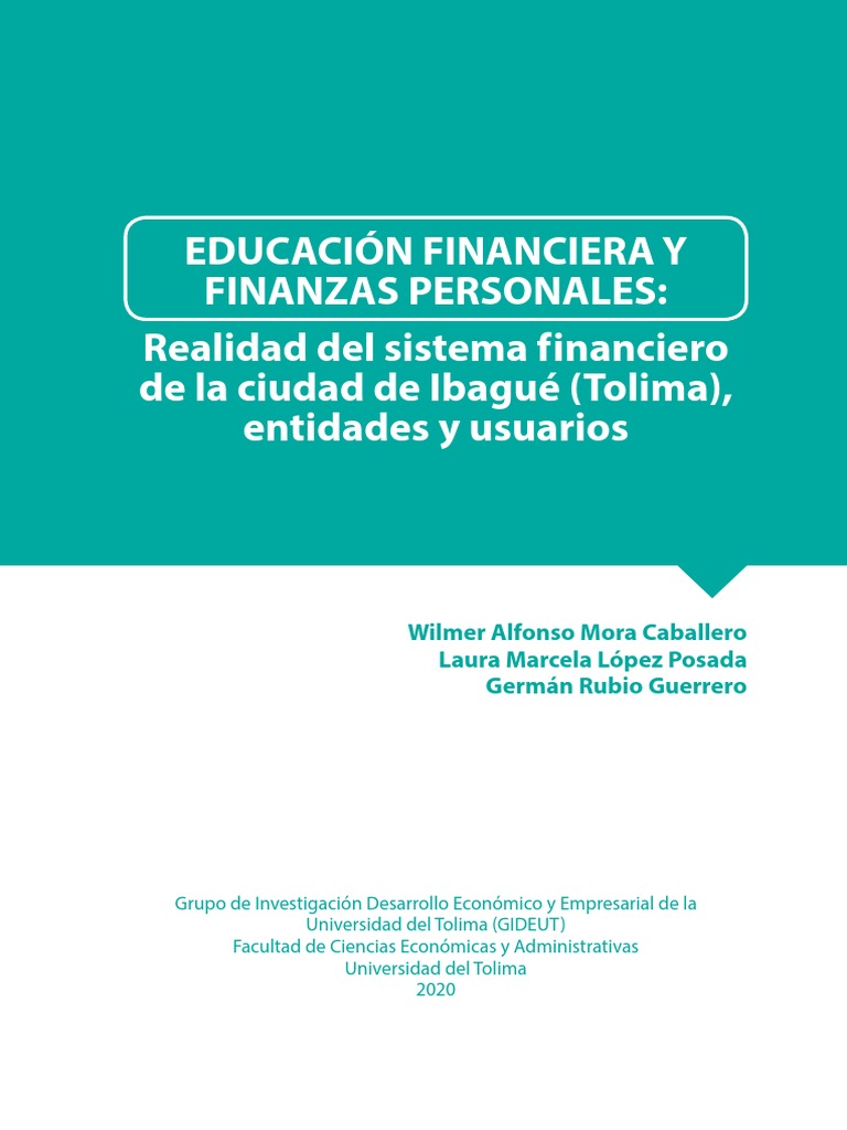 Educación Libro Financiera | PDF | Educación financiera | Finanzas ...