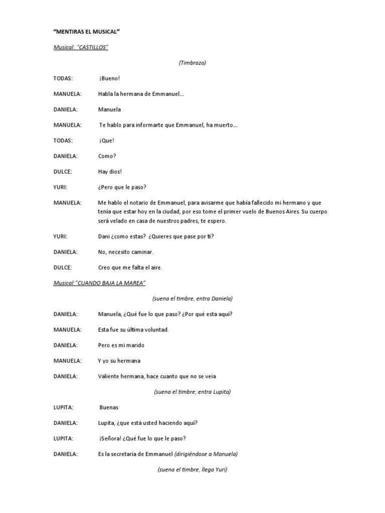 Lo Juro Libreto Final | PDF