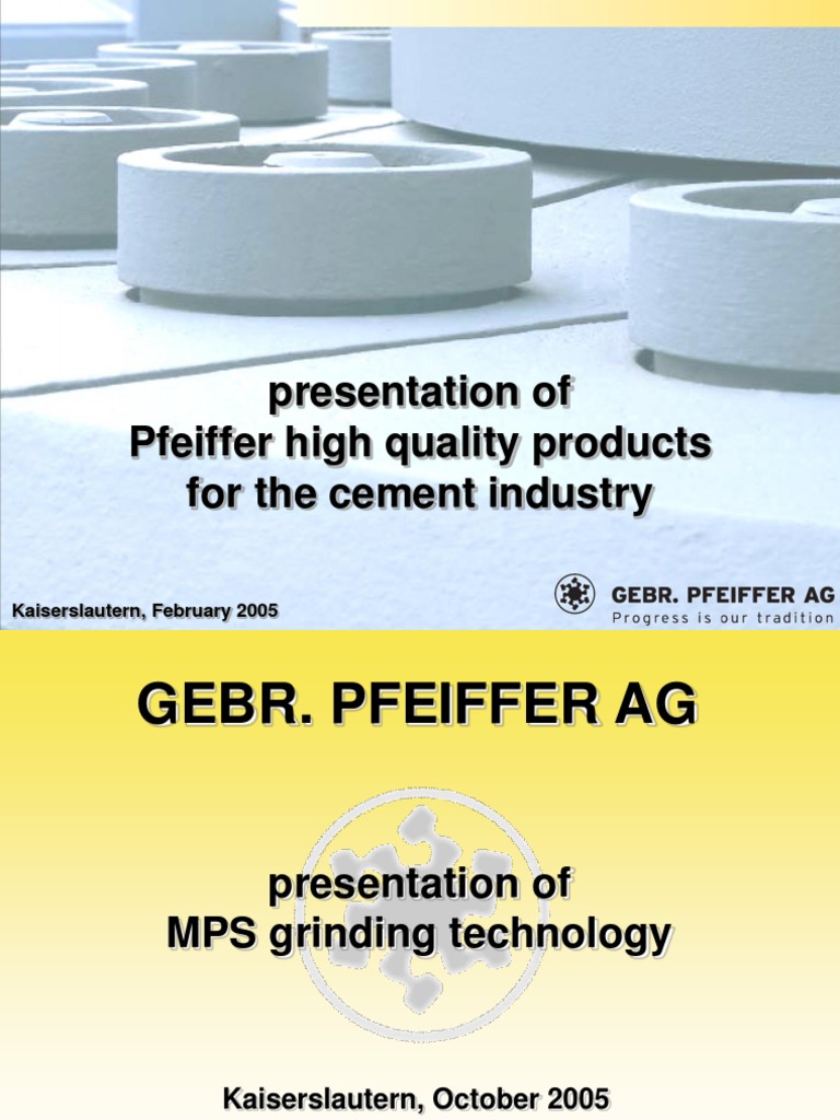 MASTER Presentation VRM PFEIFFER | PDF | Mill (Grinding) | Bearing (Mechanical)