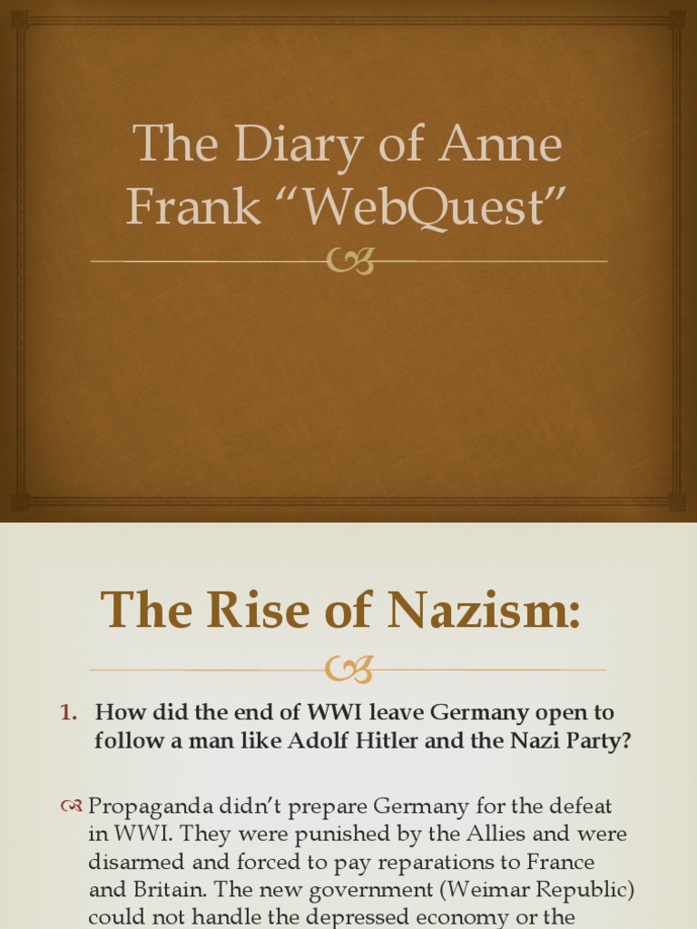 WebQuest Answers AF | PDF | Nazi Party | Nazi Germany