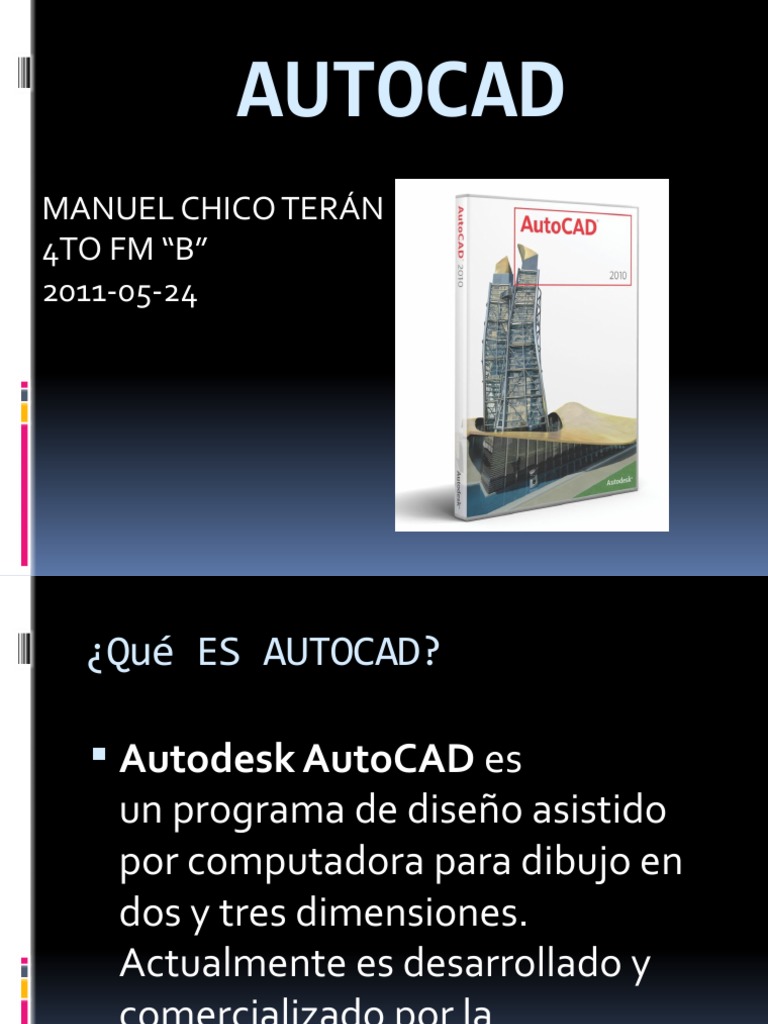 ¿Qué es AutoCAD? Definición y Usos | PDF | Cad automático | Autodesk