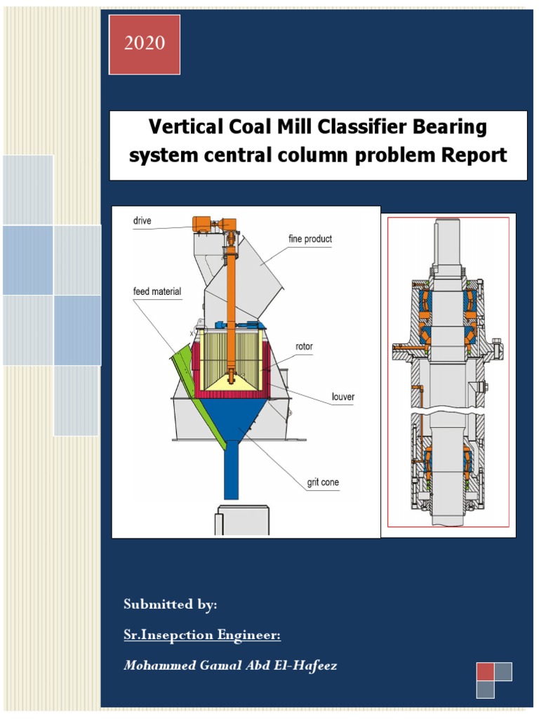 Vertical Coal Mill Classifier Bearing System Central Column Problem ...