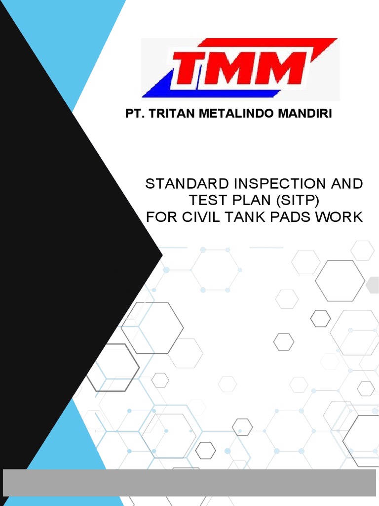 Civil Tank Pads Inspection Plan | PDF | Technology & Engineering