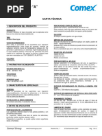 Ficha Técnica Comex Top 3 | PDF | Agua | Hormigón